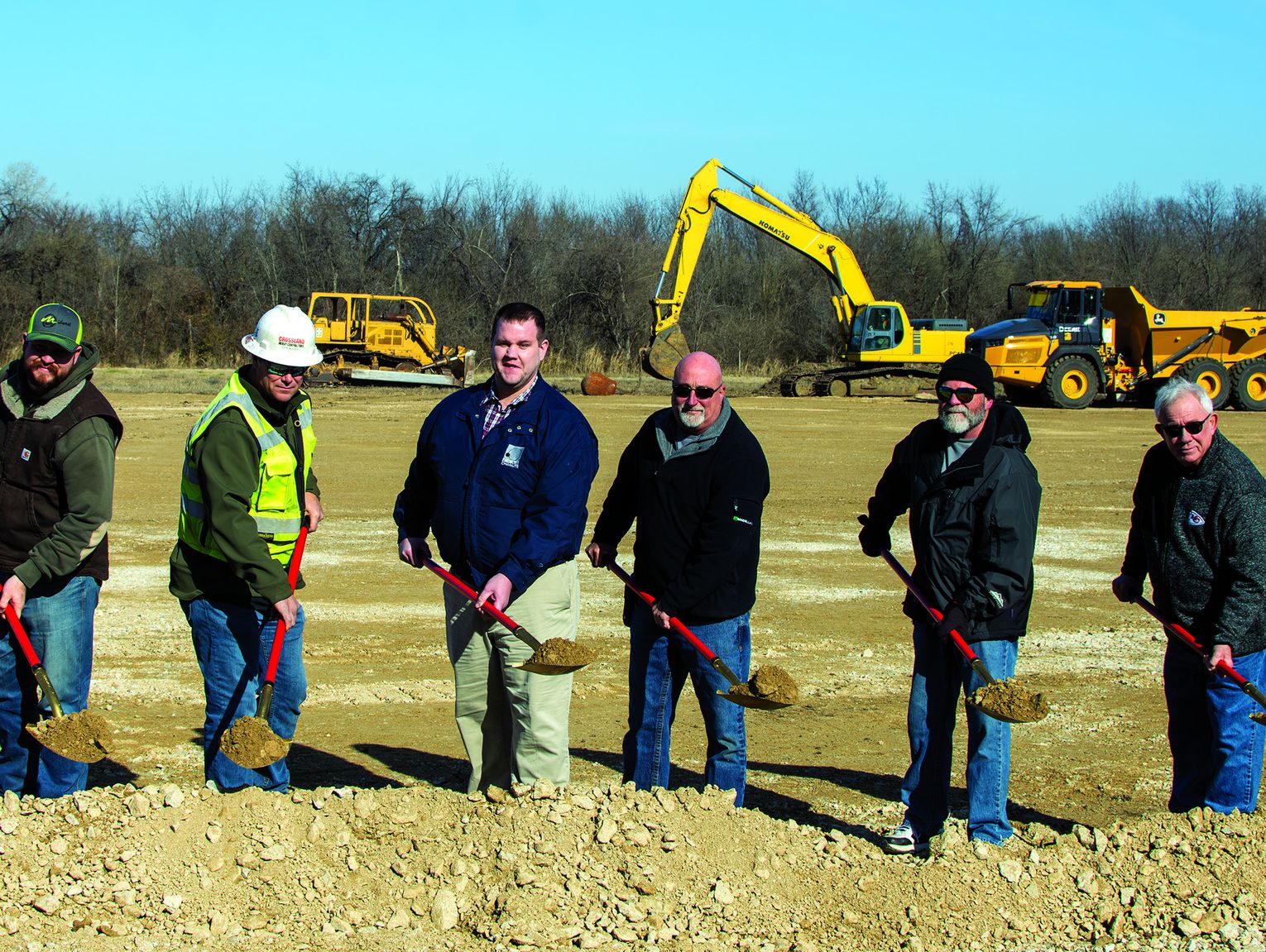 Chanute city commissioners and others participated in a brief ...